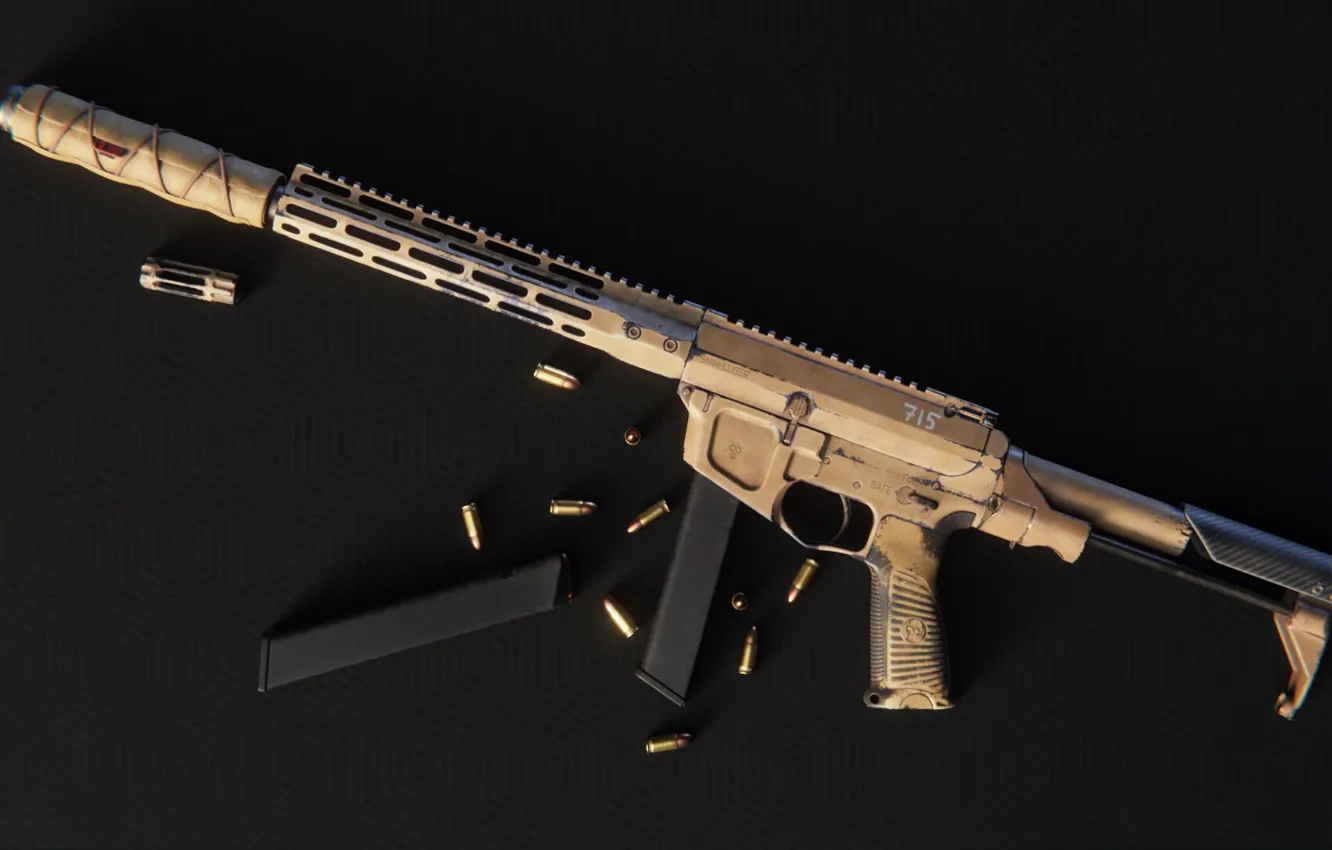 Wallpaper rendering, weapons, rifle, weapon, render, custom, render, 3d ...