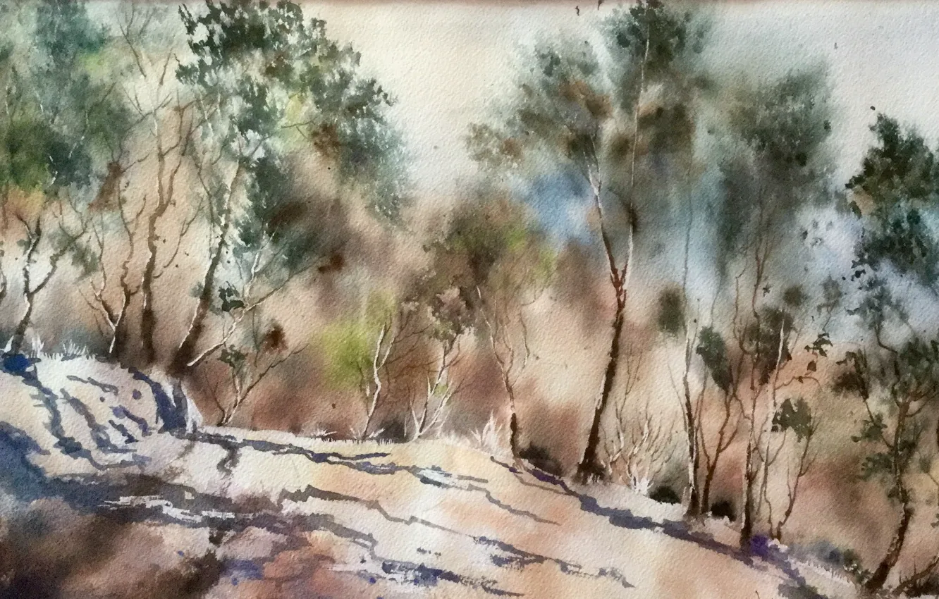 Wallpaper nature, picture, watercolor images for desktop, section ...