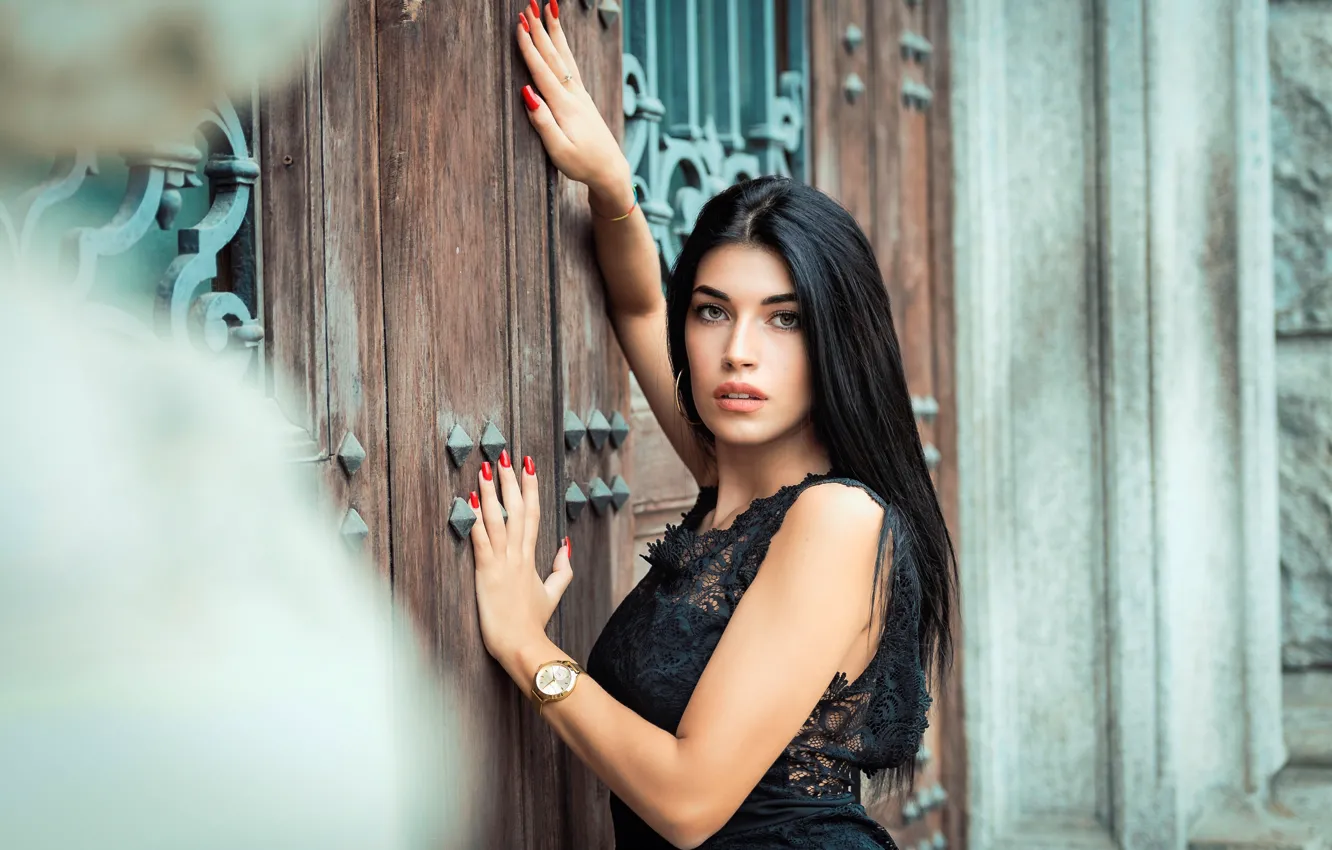 Wallpaper look, girl, model, brunette, Martina for mobile and desktop ...