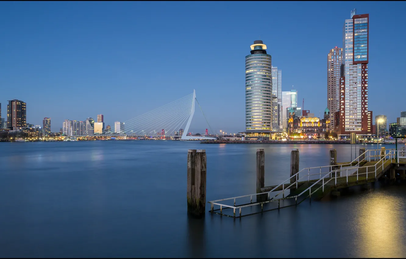 Wallpaper lights, Netherlands, Holland, Rotterdam, Rotterdam for mobile ...