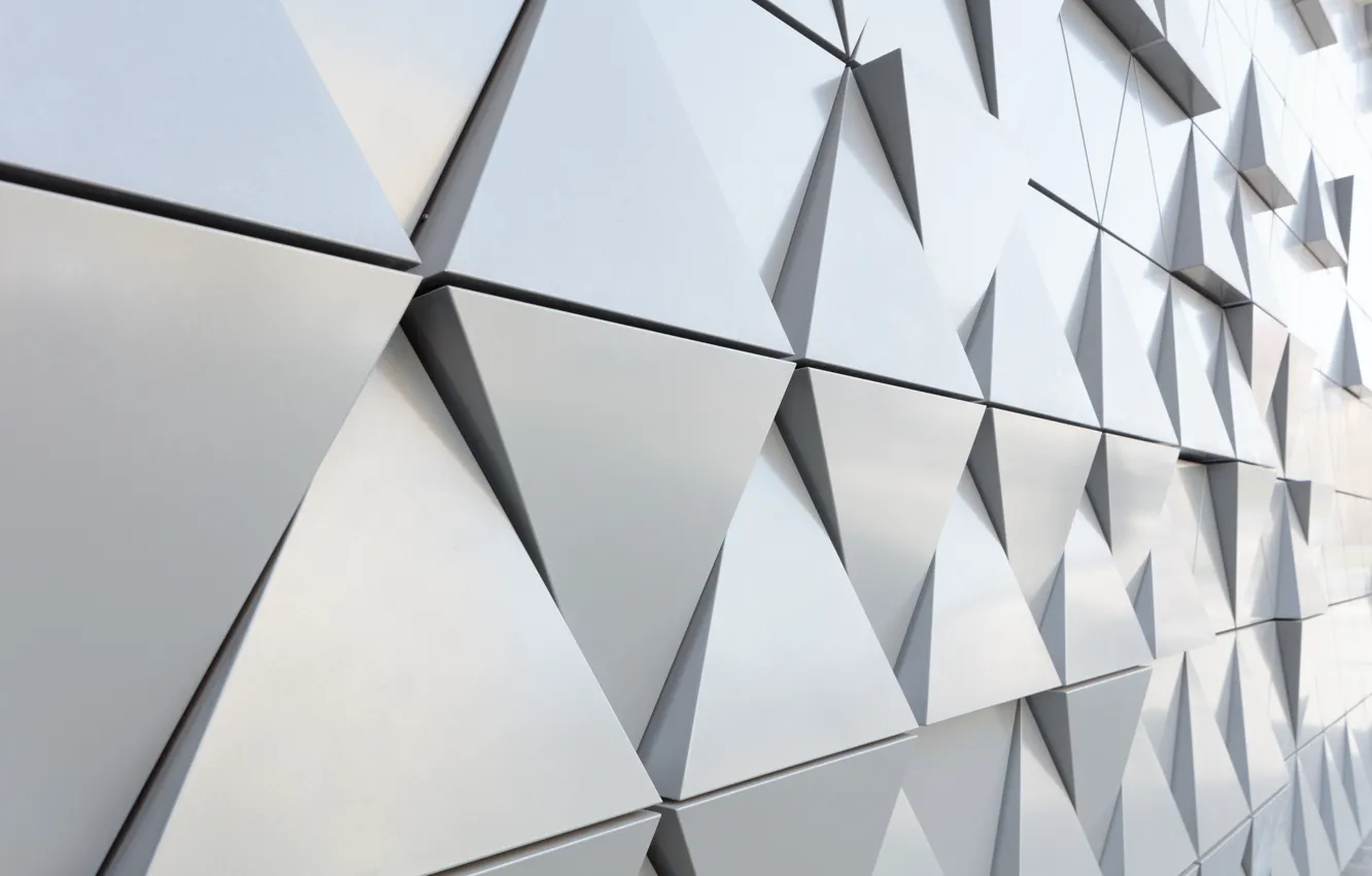 Wallpaper abstract, wall, design, texture, triangle, background, steel ...