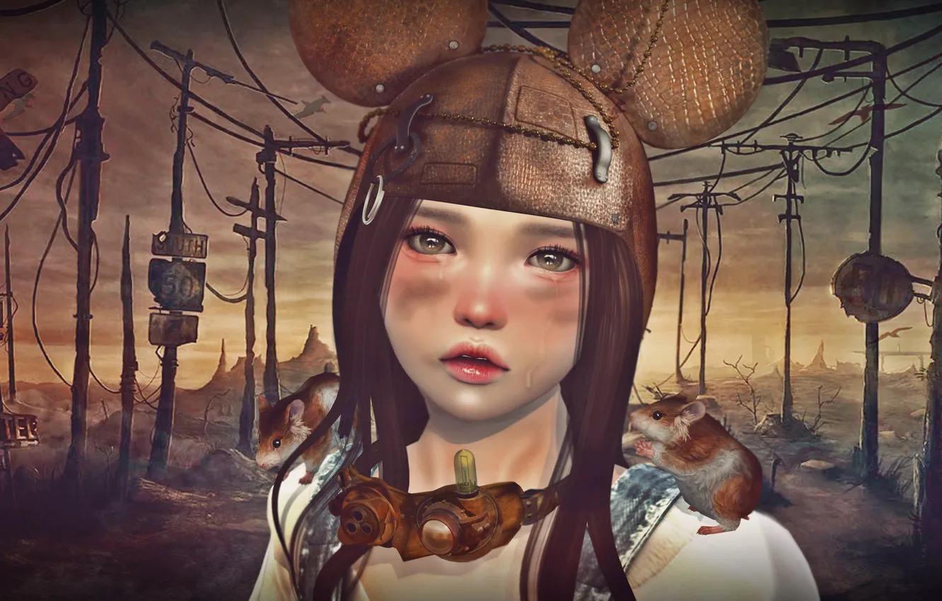 Wallpaper girl, face, tears, devastation images for desktop, section ...
