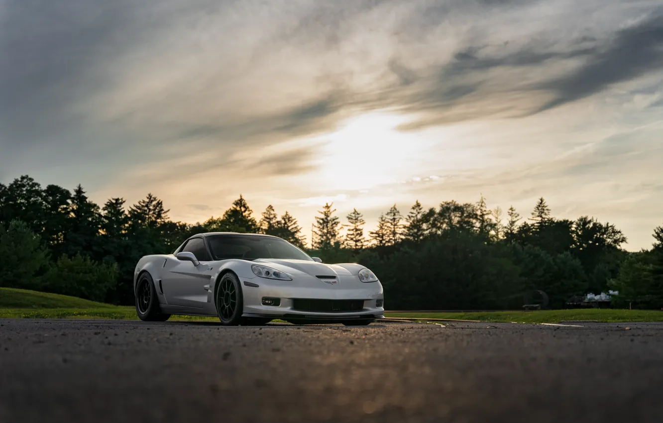 Wallpaper silver, corvette, zr1, chevrolet for mobile and desktop ...