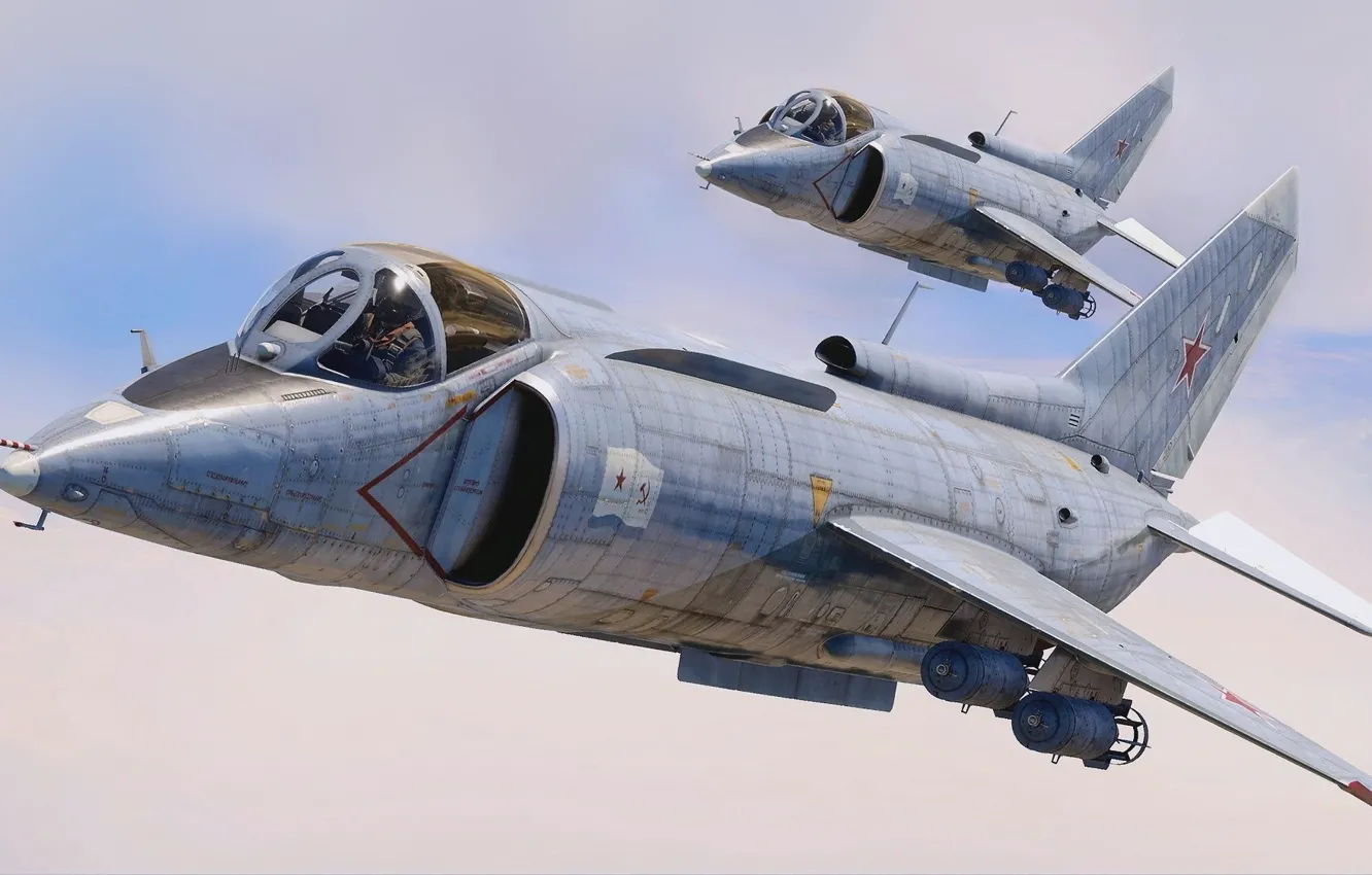 Wallpaper USSR, Carrier-based fighter, VTOL, Yak-38m for mobile and ...