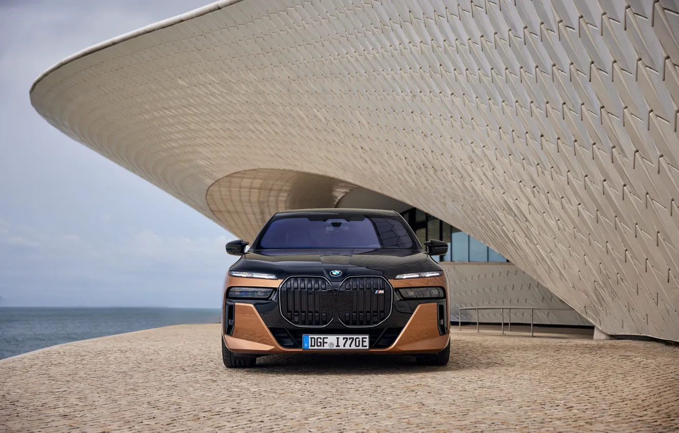 Wallpaper BMW, BMW, sedan, front view, M60, 2023, BMW i7 M60 for mobile ...