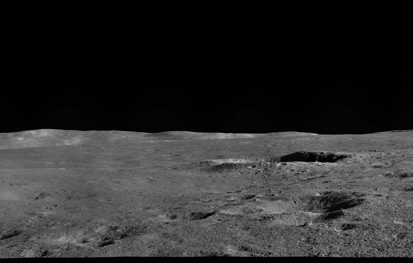 Wallpaper surface, mountains, the moon, CNSA, lunar rover Yutu-2, lunar ...