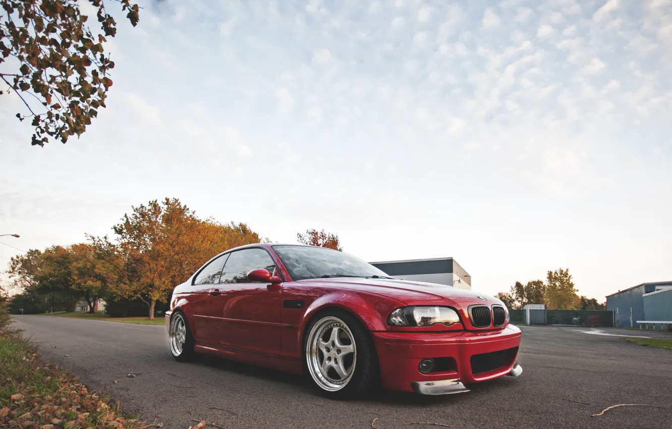 Wallpaper BMW, Autumn, E46, Road, Leaves, M3 images for desktop ...