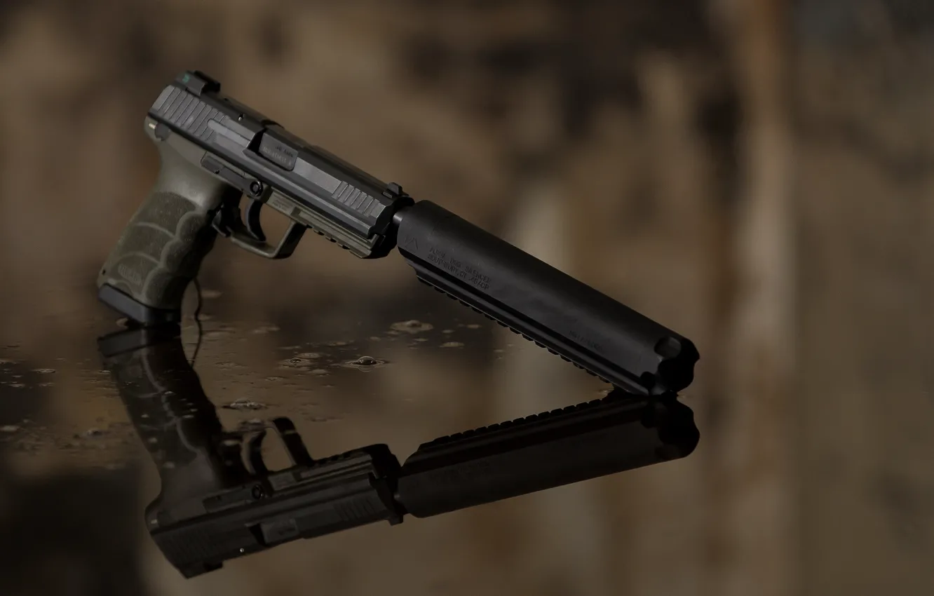 Wallpaper reflection, gun, weapons, muffler images for desktop, section ...