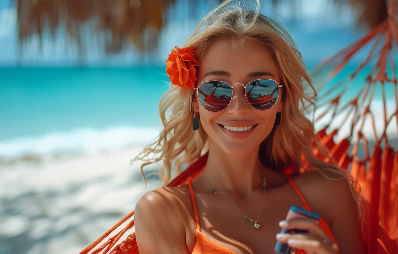 Wallpaper sea, beach, swimsuit, summer, girl, light, joy, happiness for ...