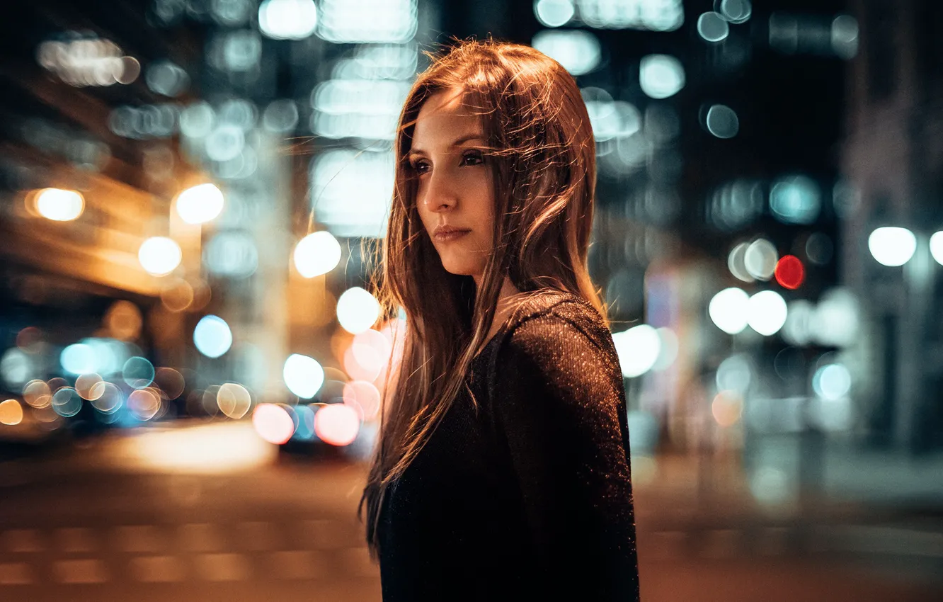 Wallpaper Look Face City Glare Sweetheart Model Portrait