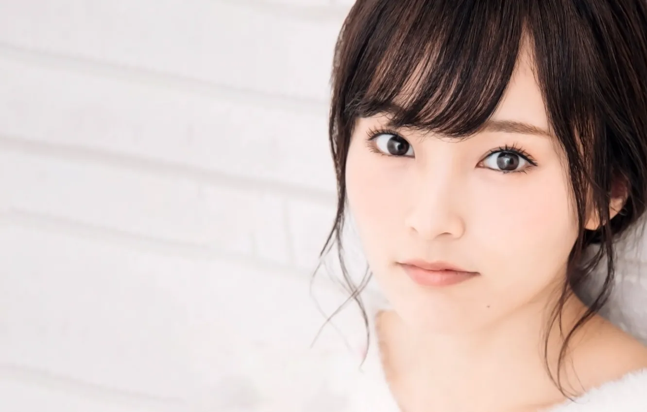 Wallpaper girl, smile, beautiful, short hair, pretty, lips, face, asian ...