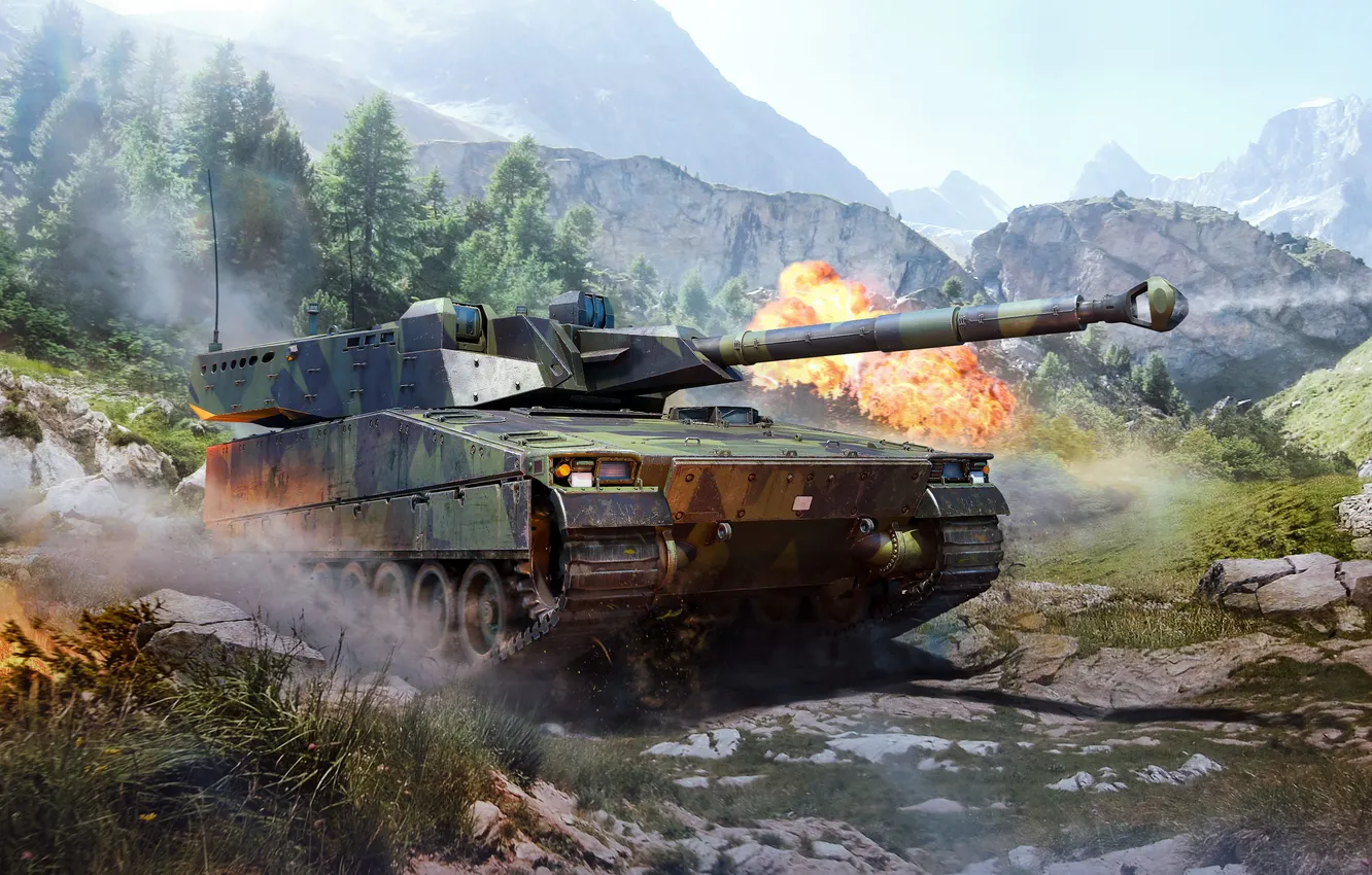 Wallpaper the game, tank, game, Sweden, tank, War Thunder, Gaijin Entertainment, Computer ...