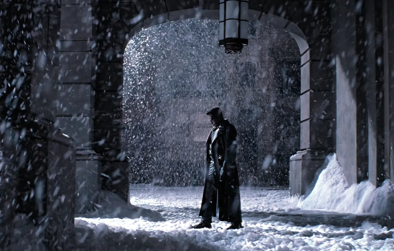 Wallpaper snow, vampire, cloak, superhero, still from the film, Blade ...
