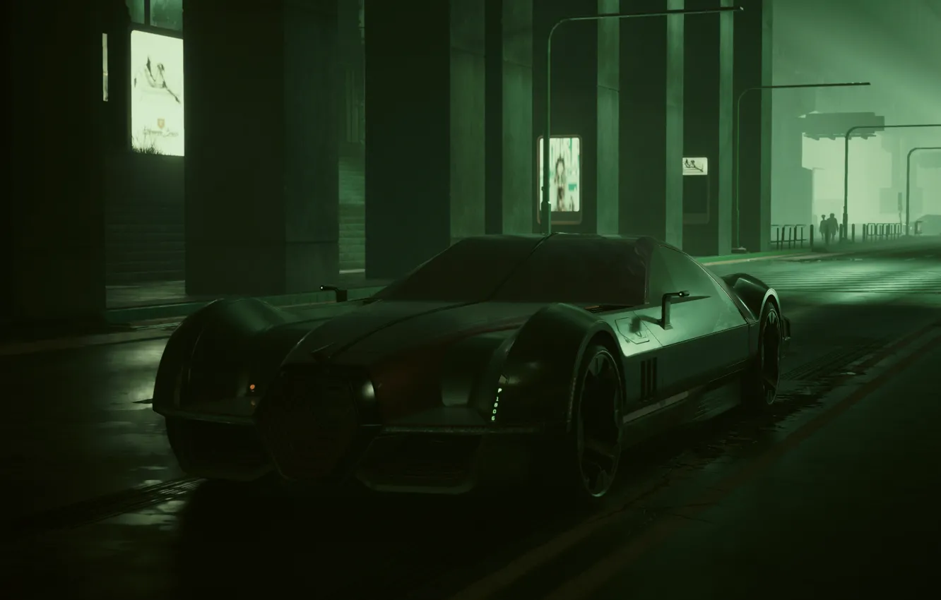 Wallpaper car, night city, Cyberpunk 2077, Rayfield Aerondight ...