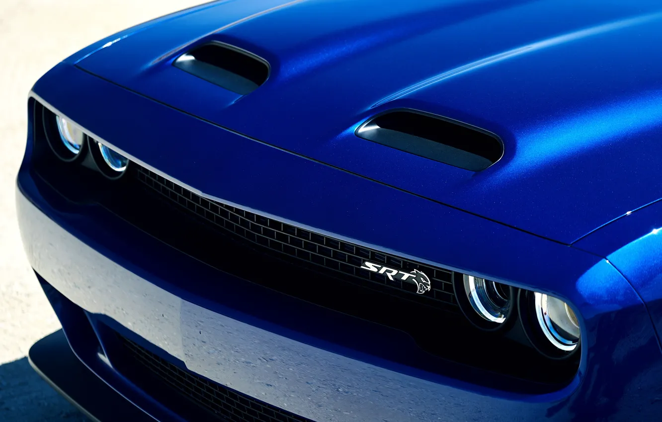 Wallpaper Dodge, Challenger, front view, Hellcat, SRT, Widebody, 2019 ...
