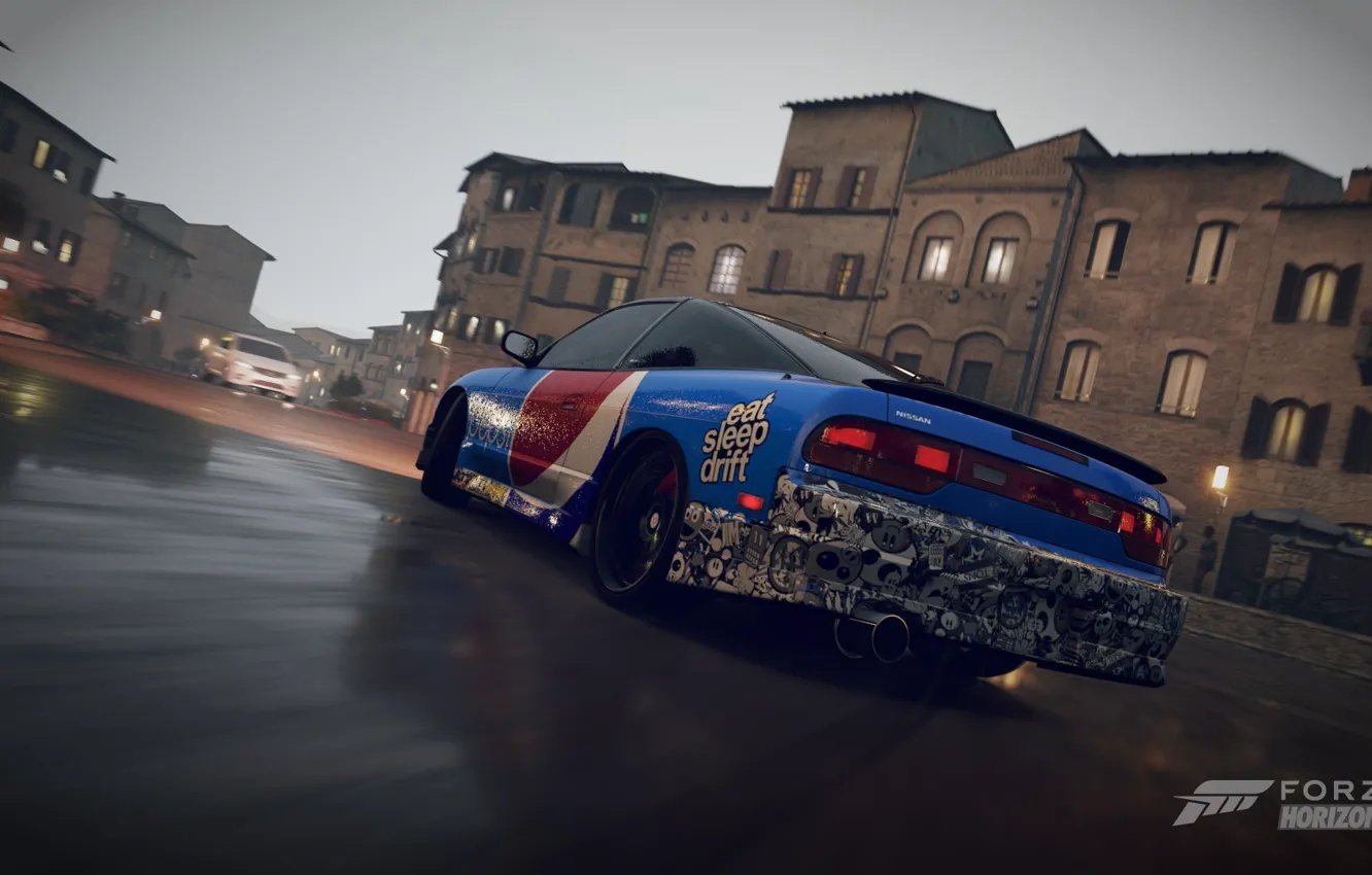 Wallpaper Auto, Road, Vinyl, Rain, Style, Turn, Asphalt, Skid, Drift ...