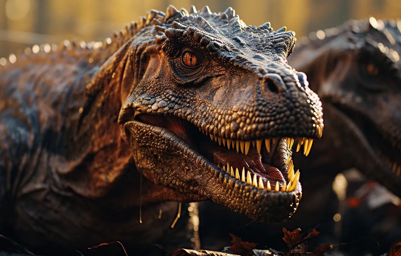 Wallpaper face, animal, dinosaur, predator, teeth, digital art, Ancient ...