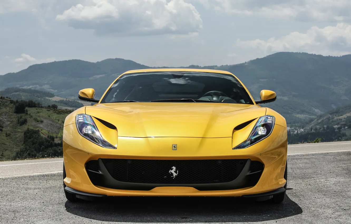 Wallpaper Ferrari, front view, 2018, Superfast, 812 for mobile and ...