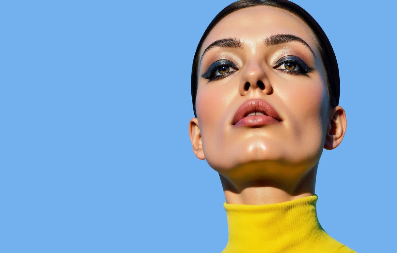 Wallpaper girl, sexy, hot girl, eyes, smile, beautiful, figure, model ...