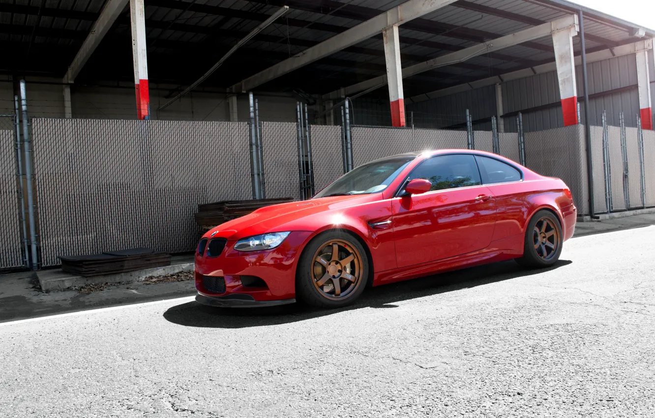 Wallpaper red, bmw, BMW, wolf, red, wheels, drives, Blik, e92, people ...