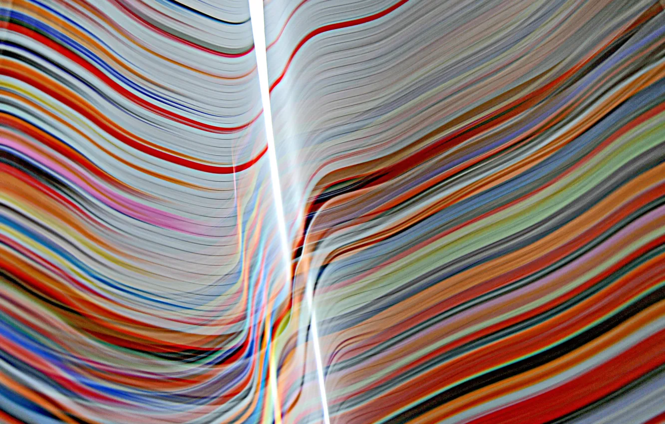 Wallpaper wave, rays, line, pattern, the volume for mobile and desktop ...