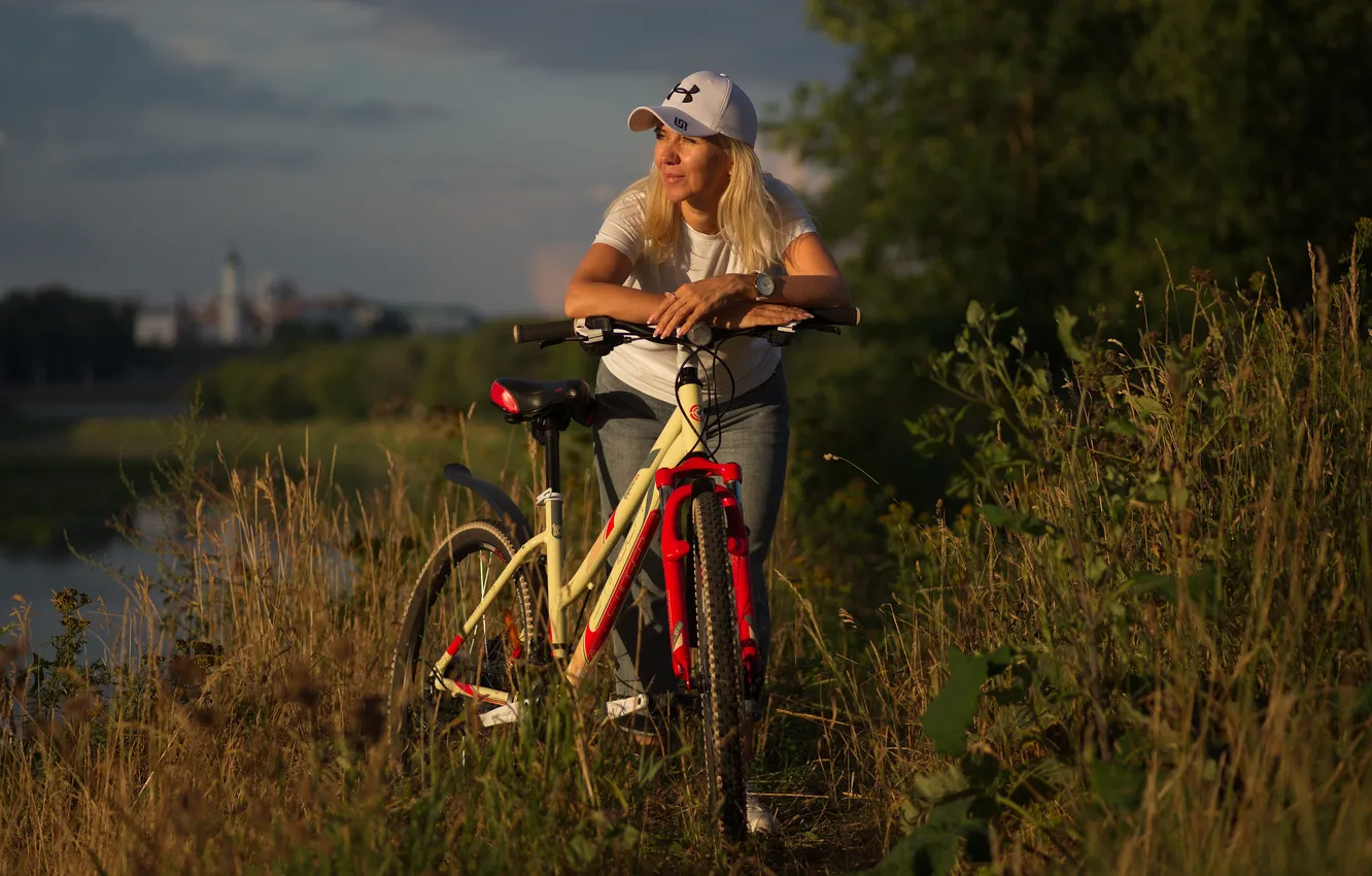 Wallpaper sunset, nature, girls, model, Tatiana for mobile and desktop ...