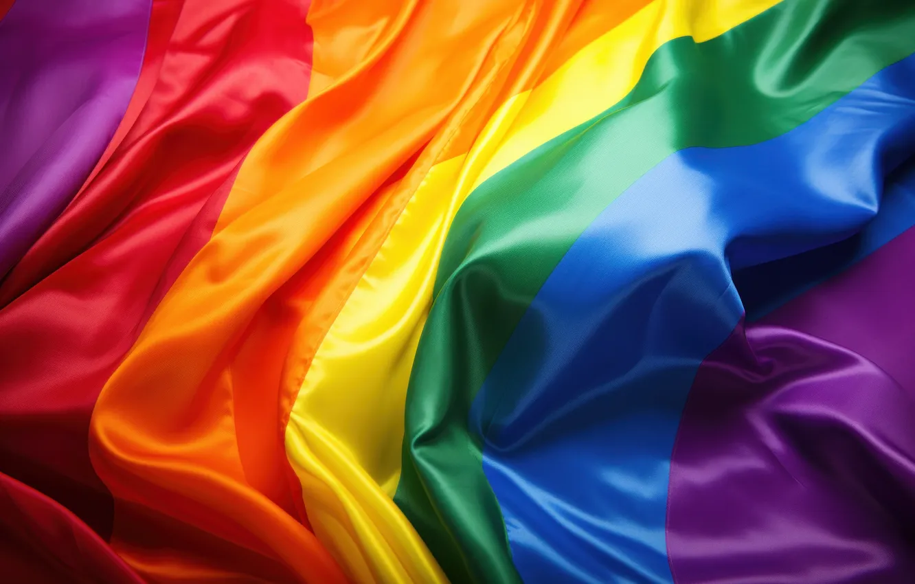 Wallpaper rainbow, flag, fabric, LGBTQ for mobile and desktop, section ...