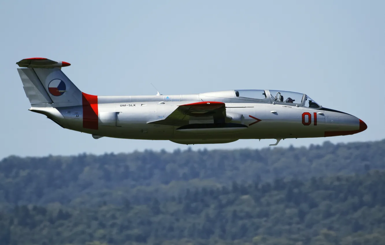 Wallpaper the plane, training, Dolphin, Aero L-29 for mobile and ...