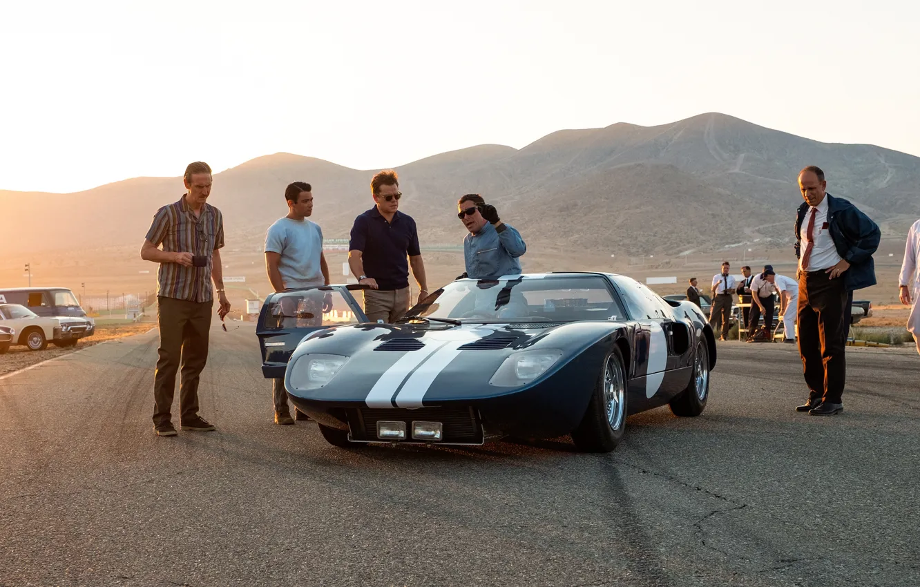 Wallpaper Prototype, Ford GT, Christian Bale, Matt Damon, Carroll Shelby, Ford v Ferrari, Ken ...