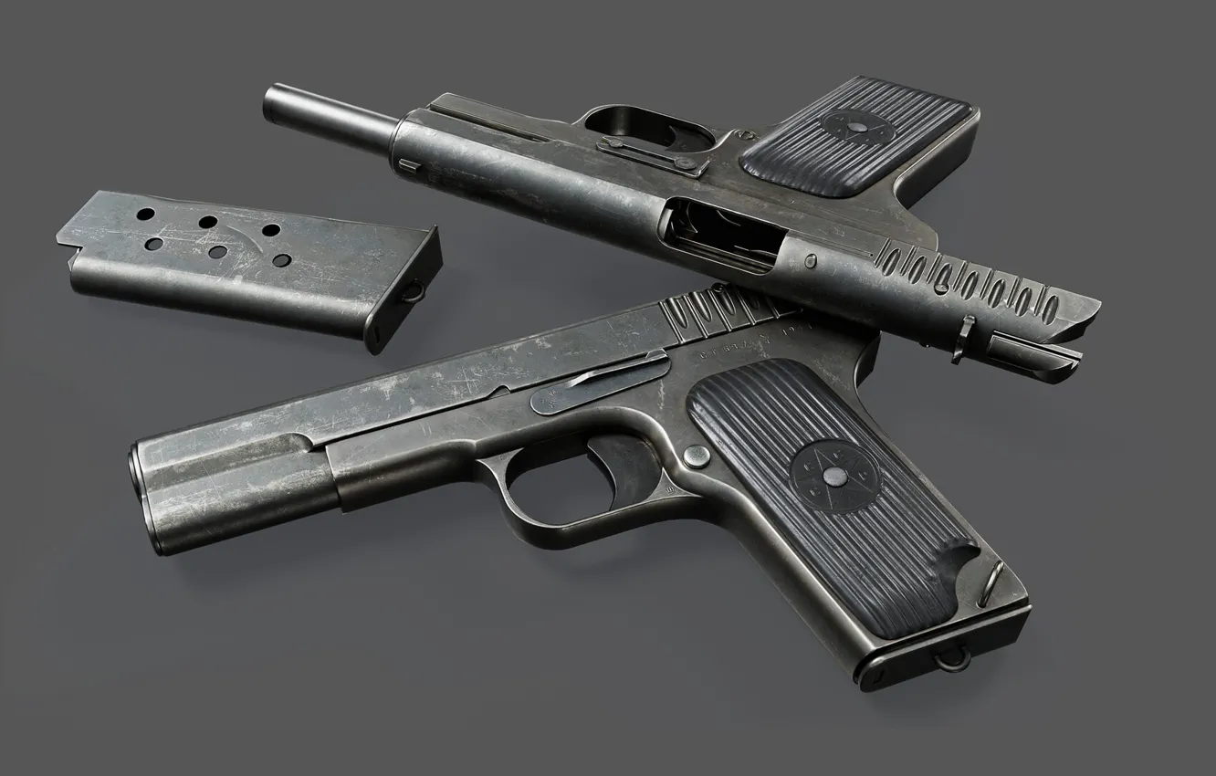 Wallpaper USSR, self-loading pistol, TT-33, Fedor Vasilyevich Tokarev ...