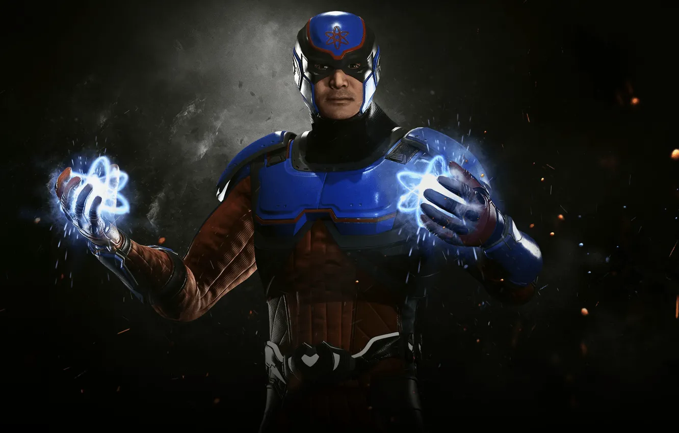 Wallpaper high-tech, game, power, man, hero, Atom, DC Comics, pearls ...