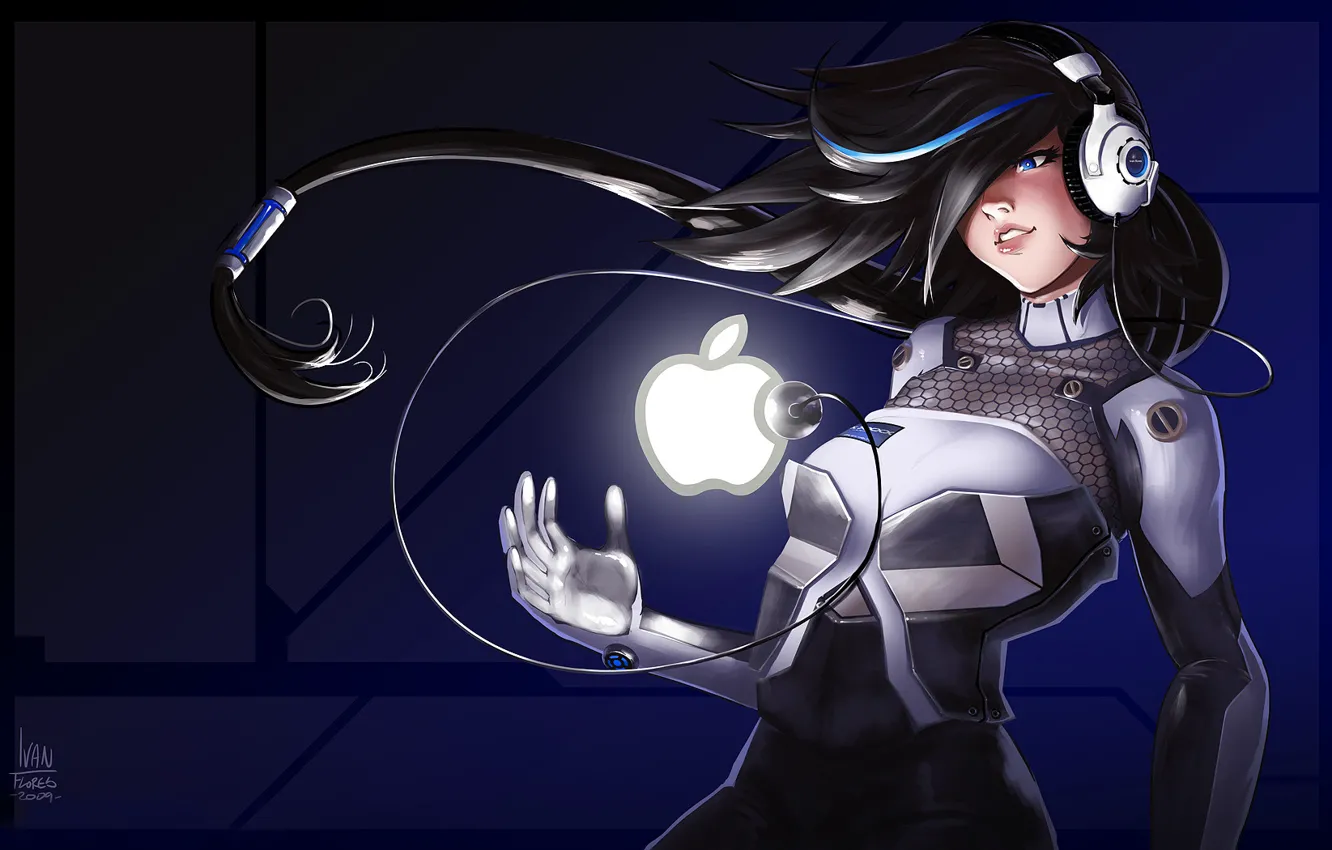 Wallpaper girl, apple, cyborg images for desktop, section hi-tech ...