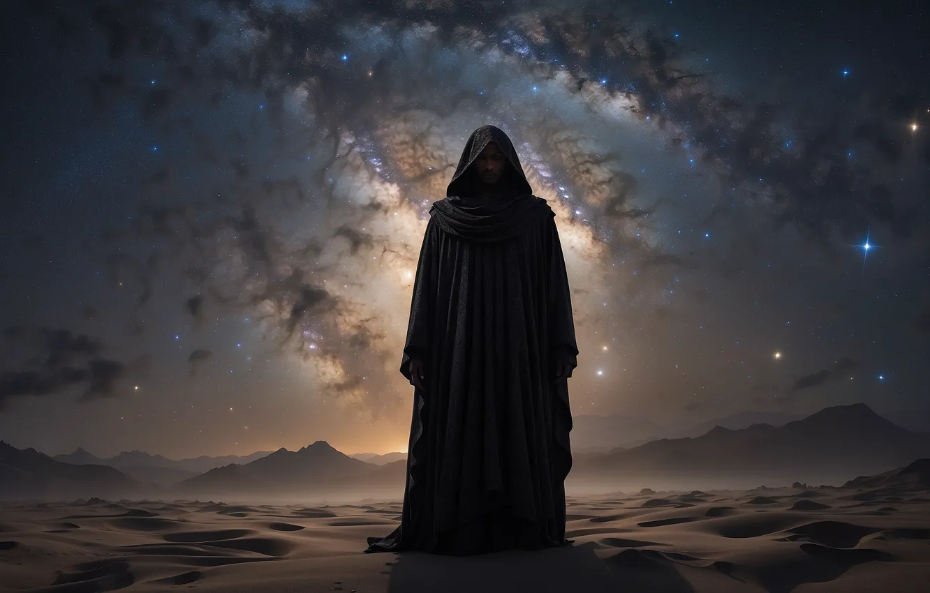 Wallpaper desert, science fiction, Jedi, galaxy, digital art, AI art ...