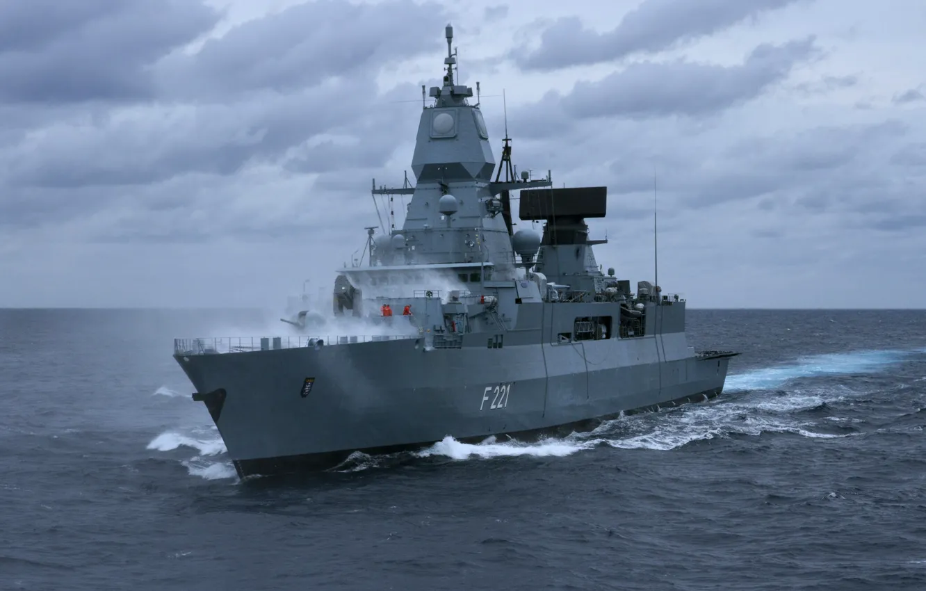 Wallpaper frigate, khimzaschita, Hessen, The German Navy for mobile and ...