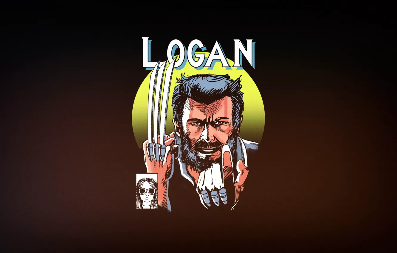 Wallpaper Minimalism, Figure, Background, Logan, Art, Logan, X-23, Old ...