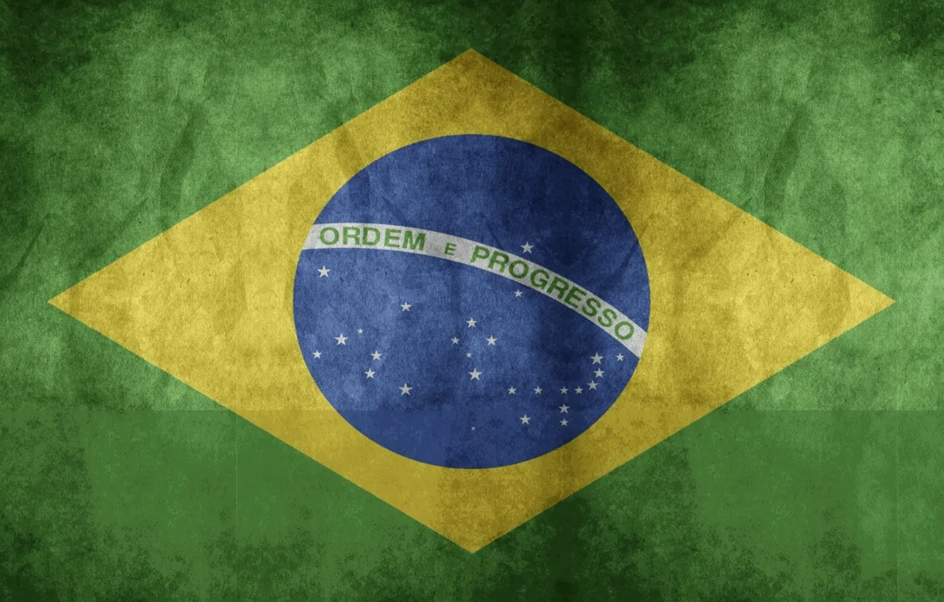Wallpaper flag, Brazil, paper, Order and progress images for desktop ...