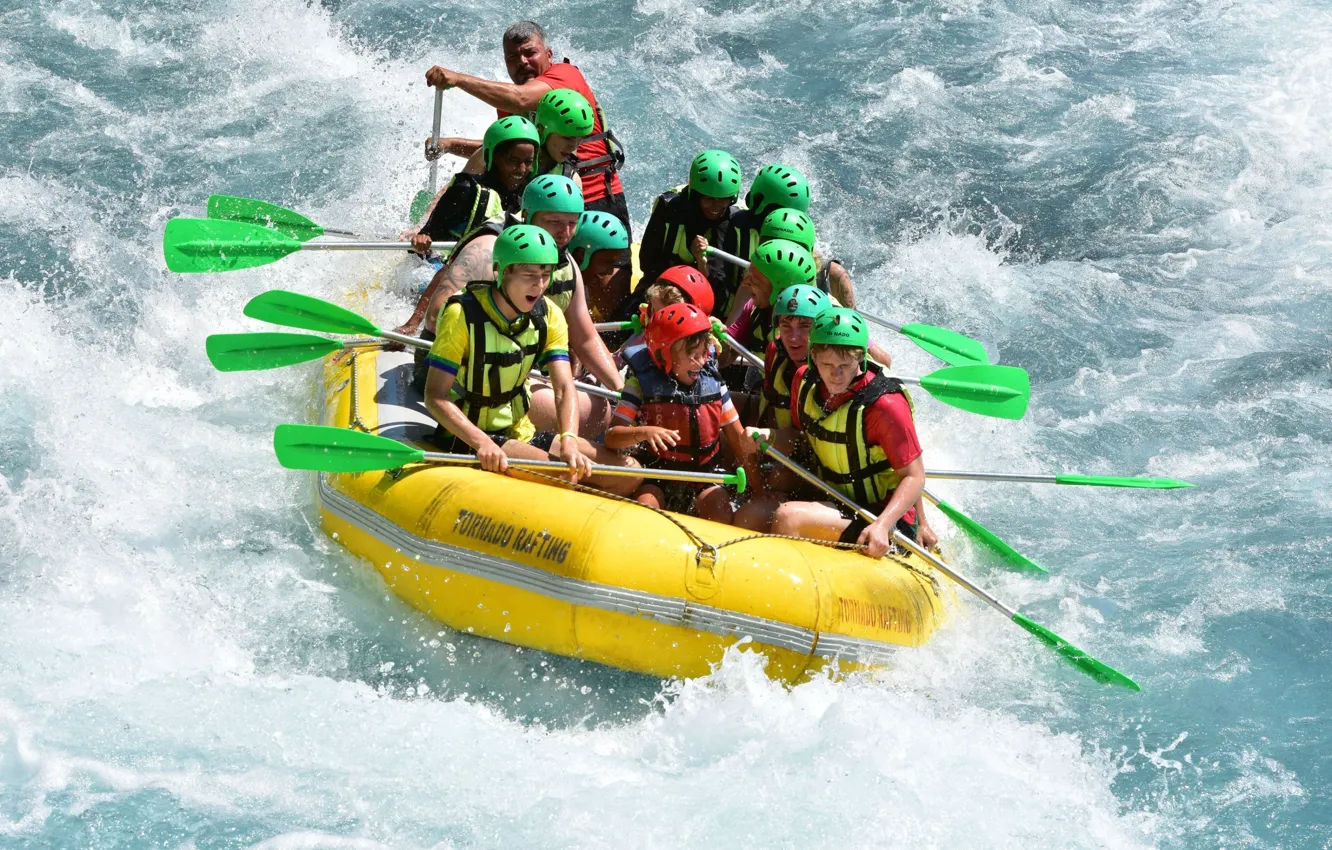 Wallpaper waves, river, rafting for mobile and desktop, section спорт ...