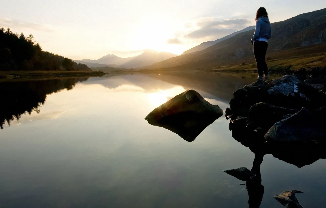 Wallpaper landscape, girls, nature for mobile and desktop, section ...