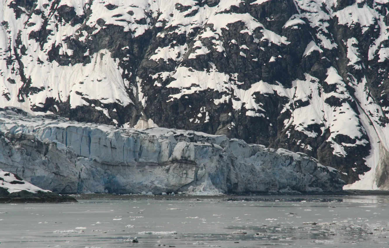 Wallpaper Alaska, Ice, Glacier, Bay images for desktop, section пейзажи ...