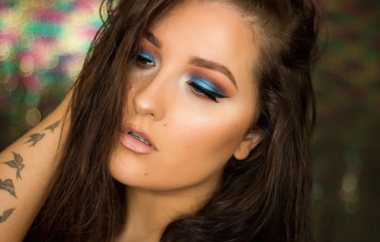 Wallpaper sexy, birds, model, tattoos, doves for mobile and desktop ...