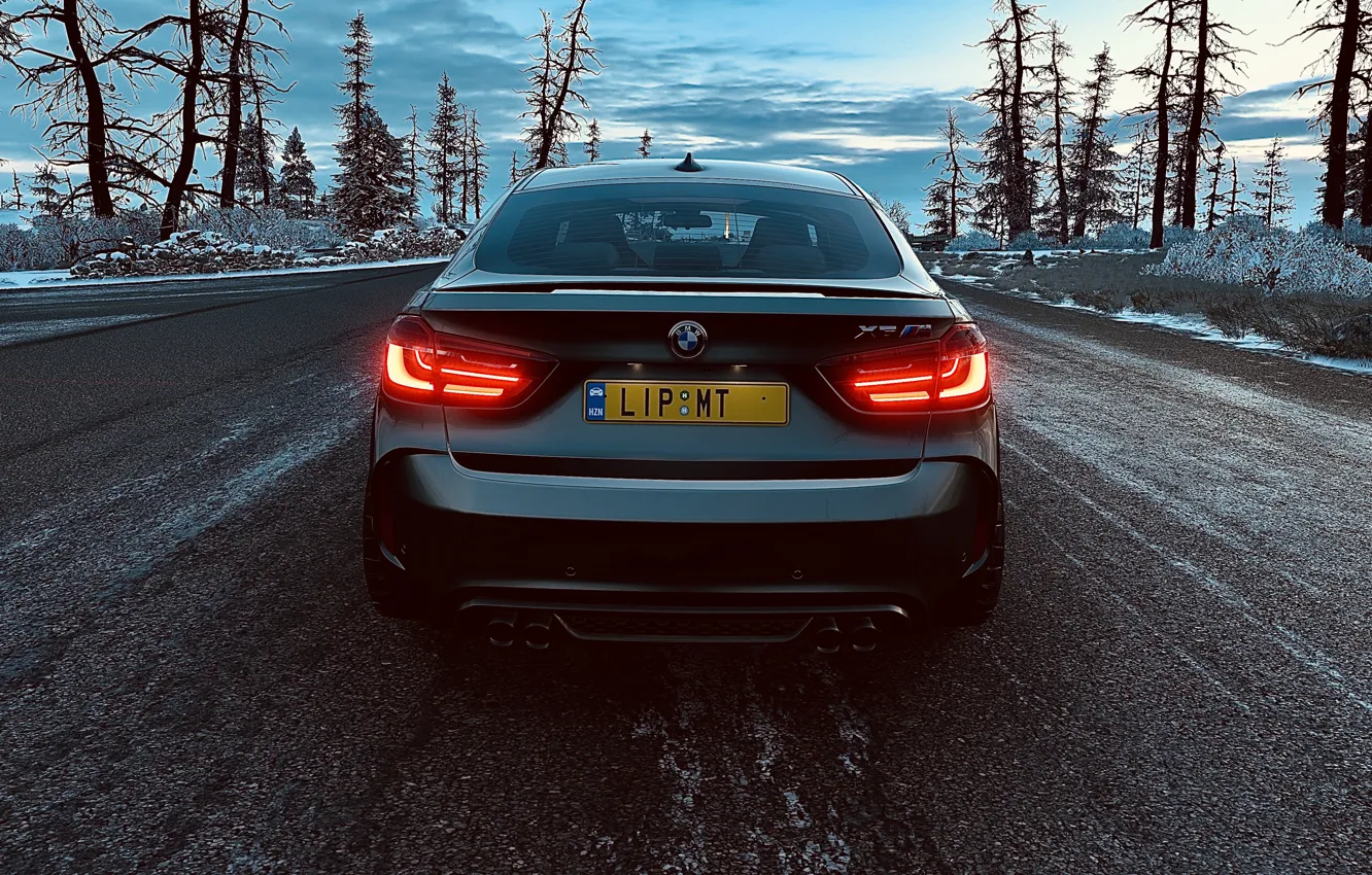 Wallpaper HDR, BMW, Clouds, Sky, Winter, X6M, Snow, Street, Game, SUV ...