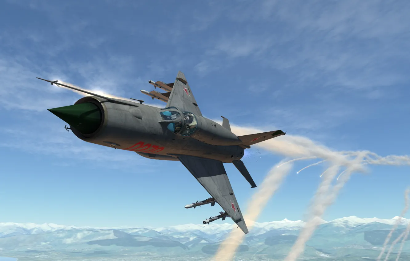 Wallpaper KB MiG, MiG-21bis, Frontline fighter for mobile and desktop, section авиация ...