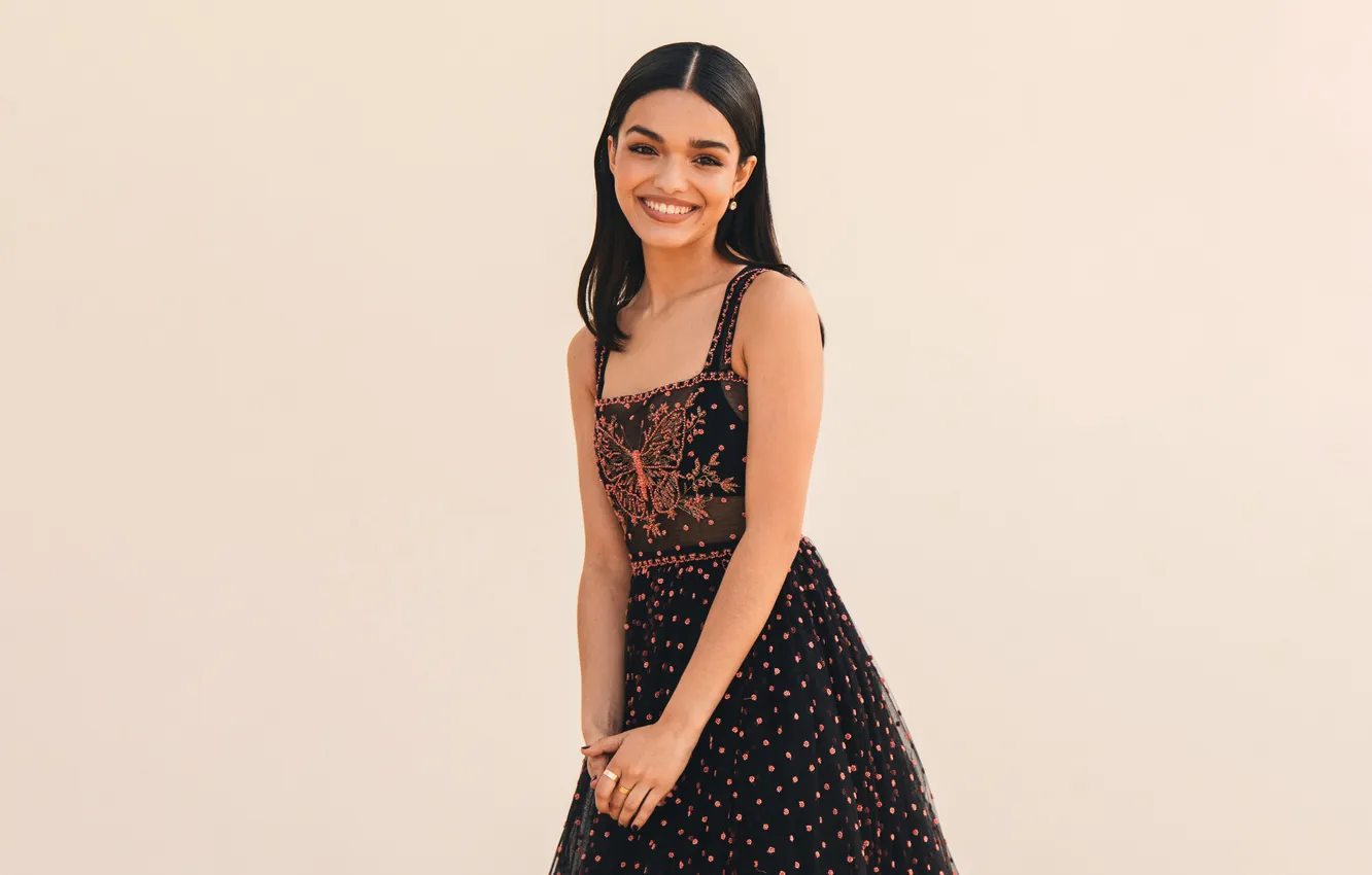 Wallpaper smile, background, portrait, dress, actress, brunette, Rachel ...