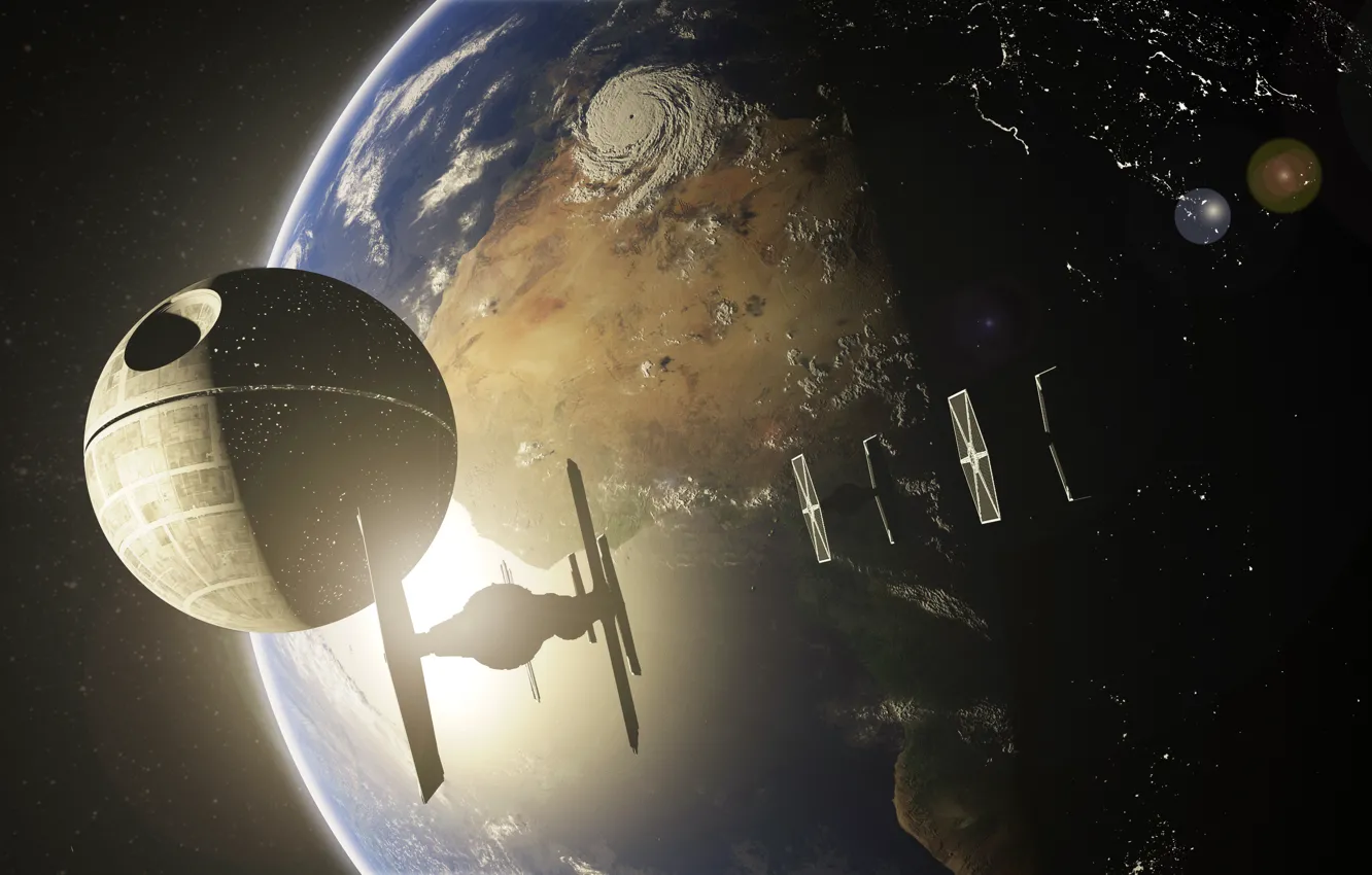 Wallpaper space, planet, star wars, the death star, Death Star images ...