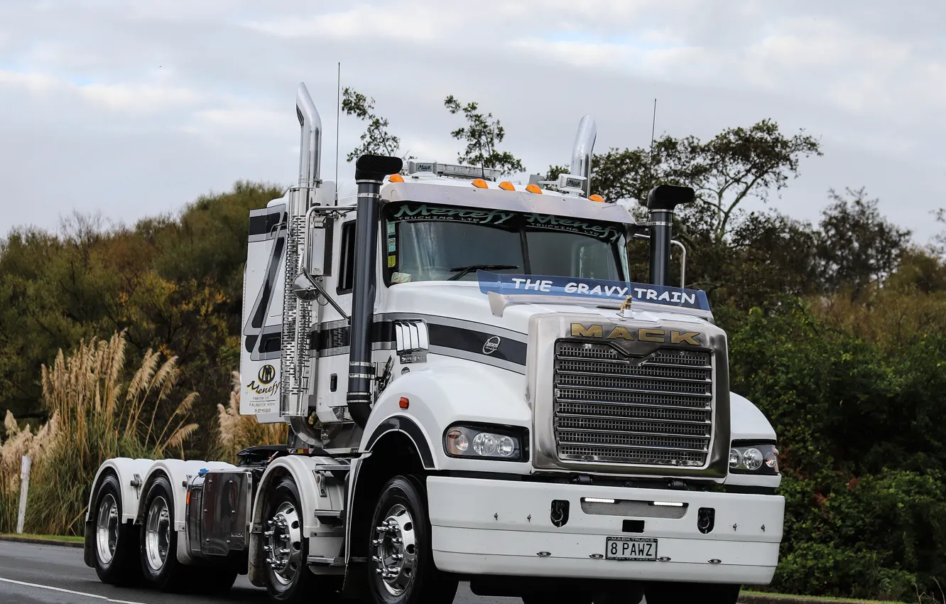 Wallpaper White, Hrome, MACK, TRUCK images for desktop, section ...