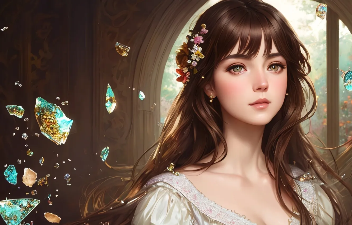 Wallpaper girl, fragments, portrait for mobile and desktop, section ...