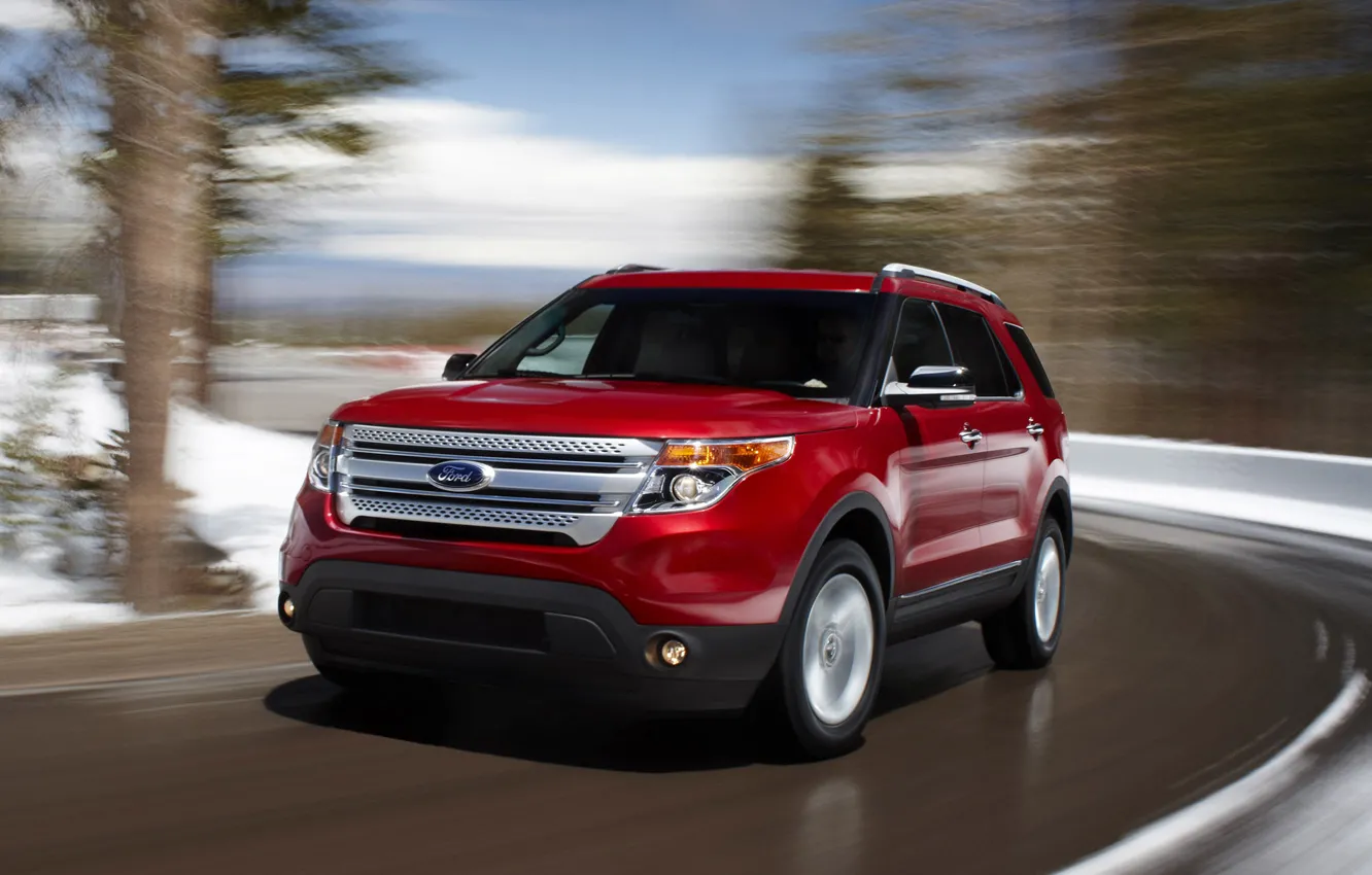Wallpaper red, ford, Auto, explorer images for desktop, section ford ...