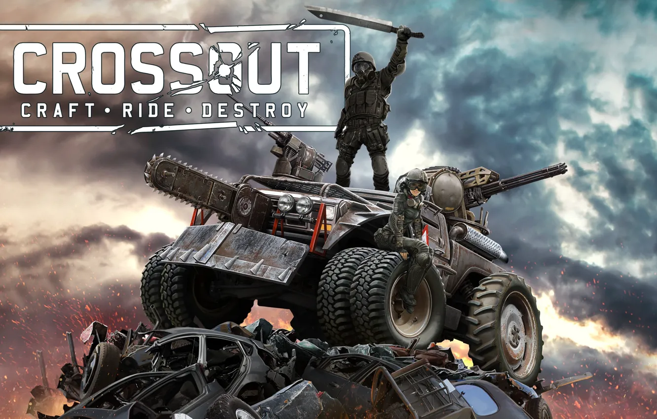 Wallpaper car, sword, gun, blood, game, sky, cars, chaos images for ...