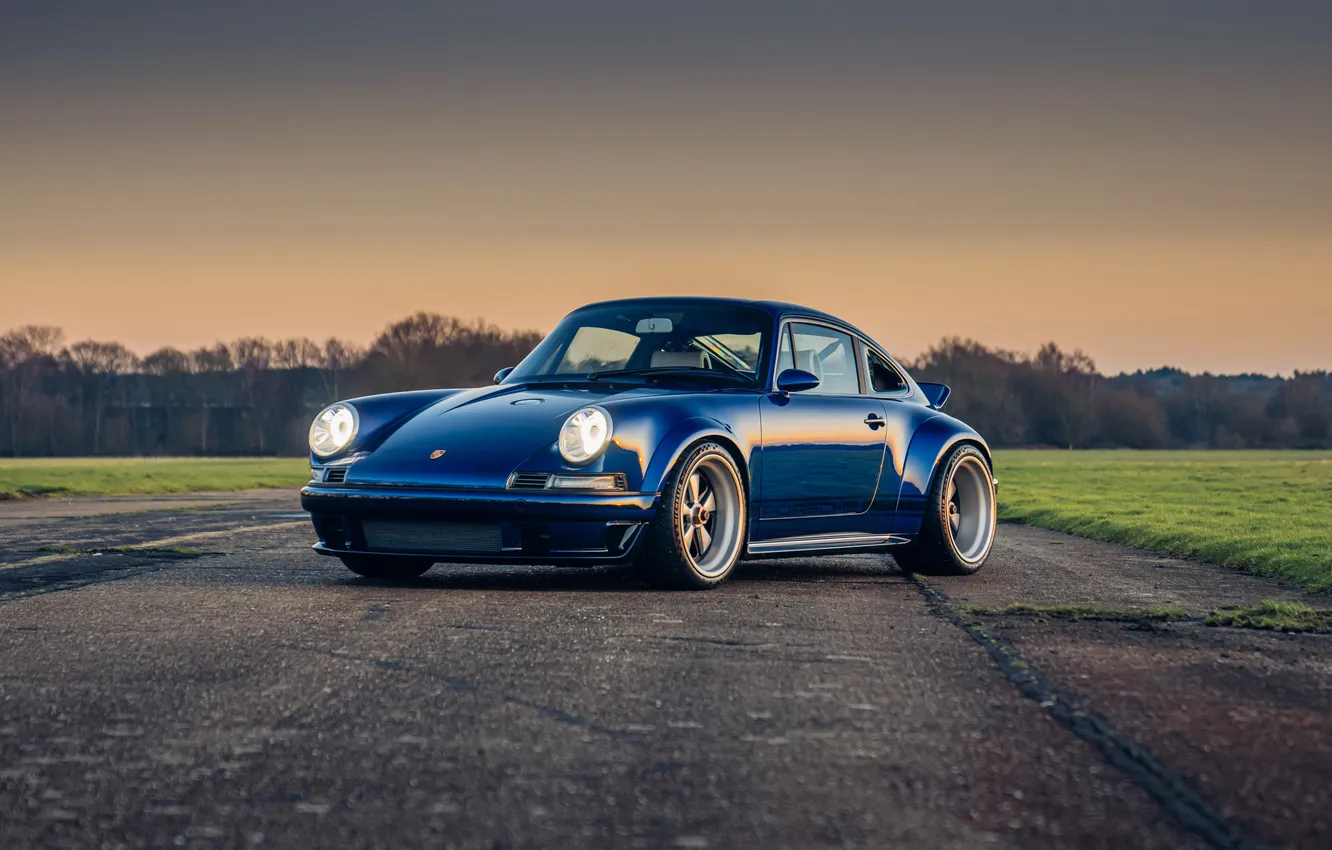 Wallpaper porsche, sunset, singer, dls for mobile and desktop, section ...