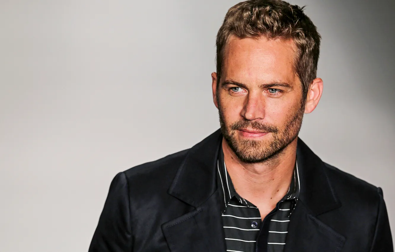 Wallpaper actor, grey background, Paul Walker for mobile and desktop ...